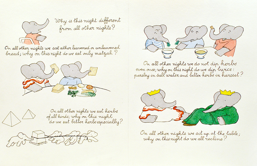 A Seder with Babar the Elephant | Jewish Book Council
